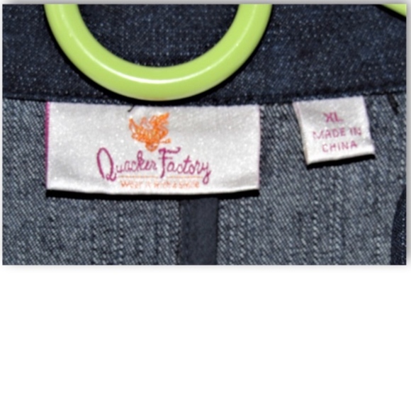 Quacker Factory | Jackets & Coats | Quacker Factory Blue Embellished ...